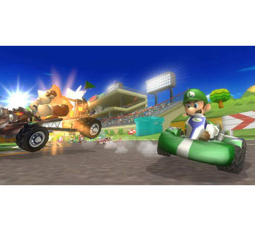 NINTENDO WII WHITE + MARIO KART + WHEEL | Nay.sk