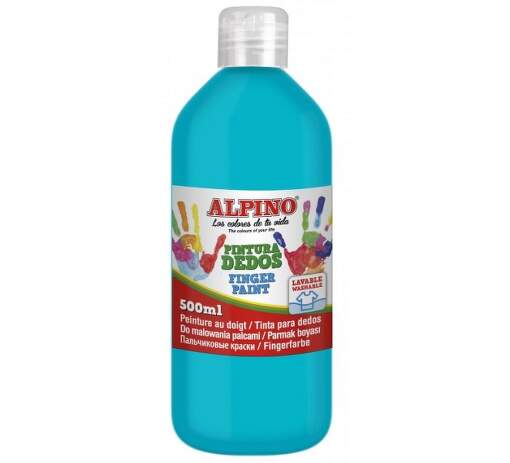 Alpino DD012074 prstová barva azúrová modrá 500ml | Nay.sk